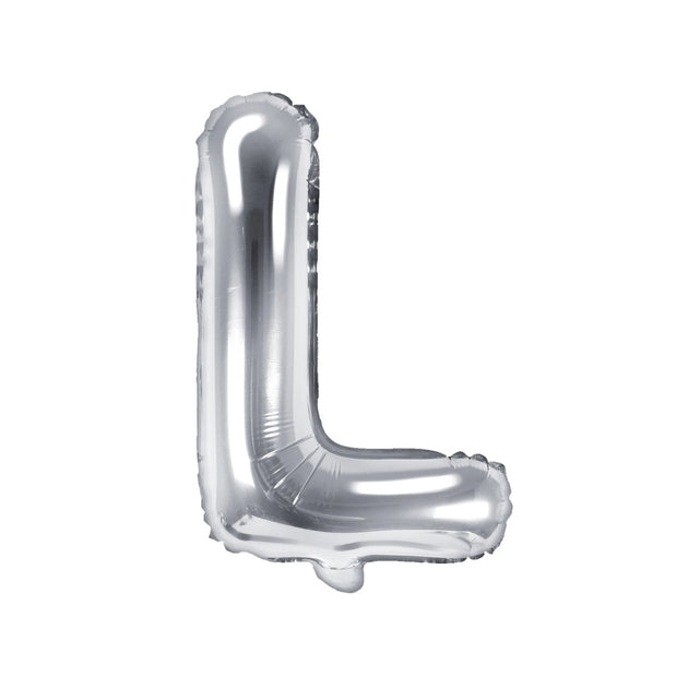 Silver Foil Letter L Balloon 14" – Forever Party