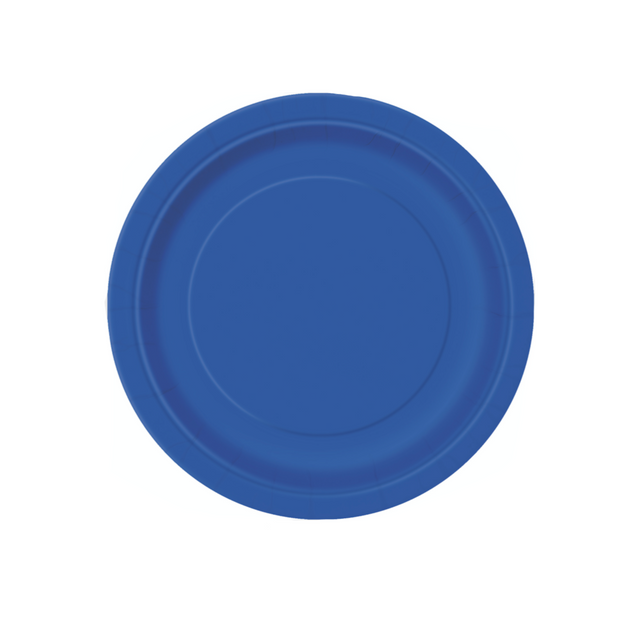 Royal Blue Paper Plates 18cm (8 Pack) – Forever Party